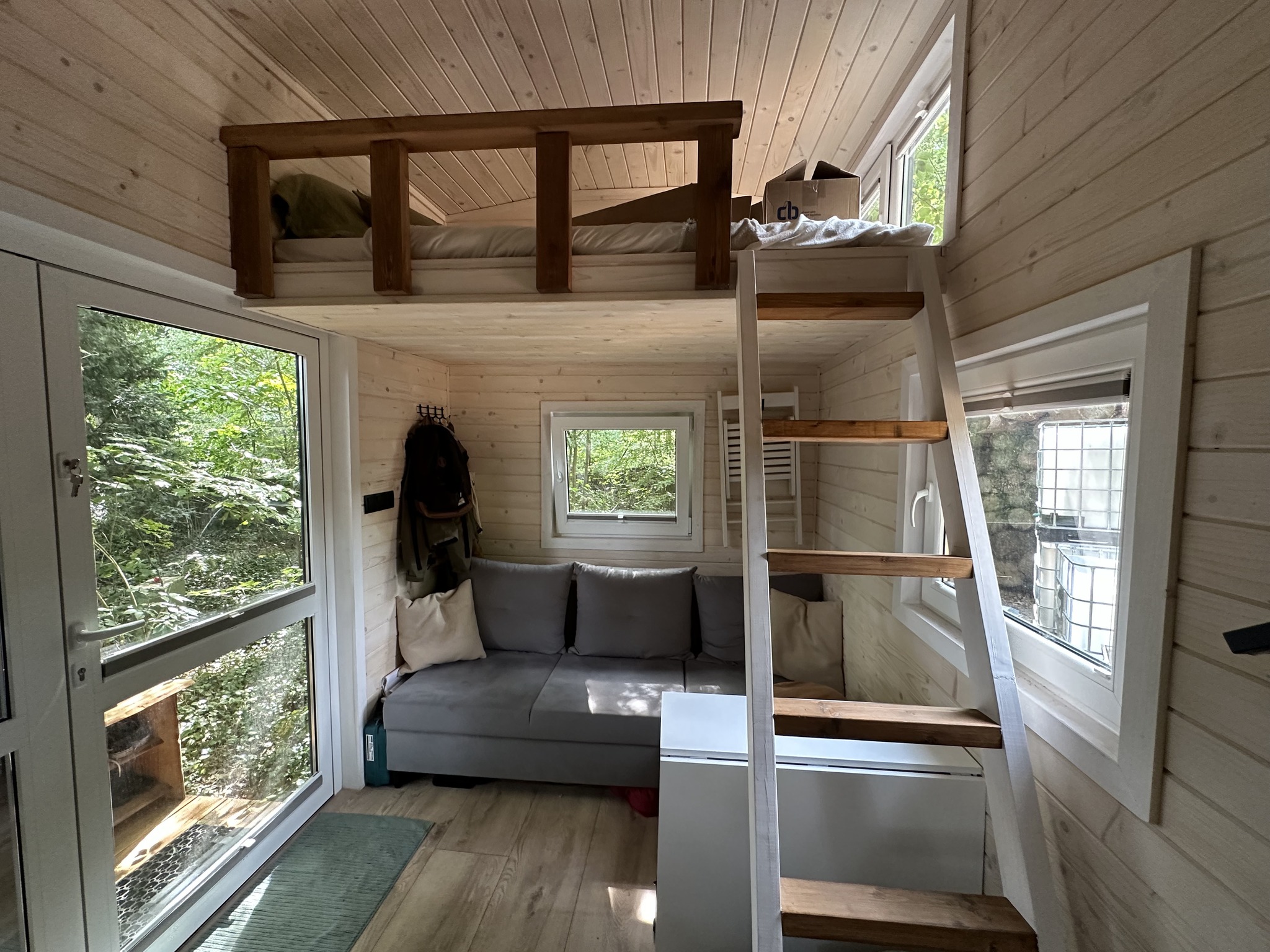 Infrared heating in a tiny house